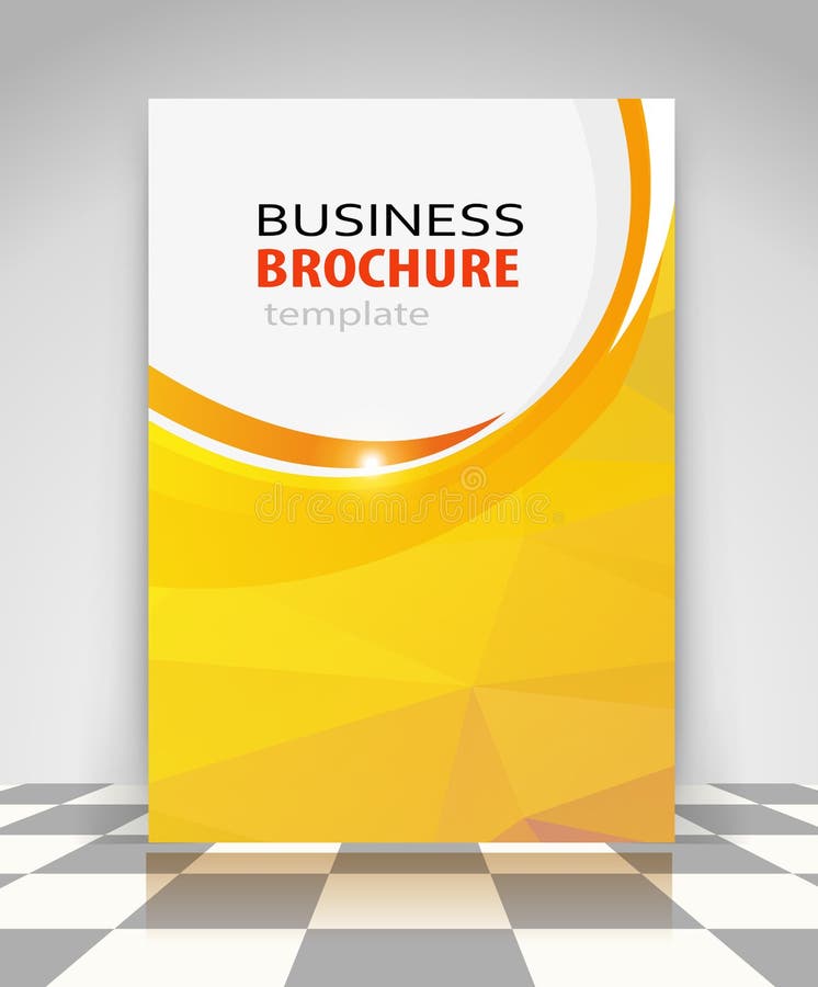 Yellow Abstract Business Background Stock Vector - Illustration of ...