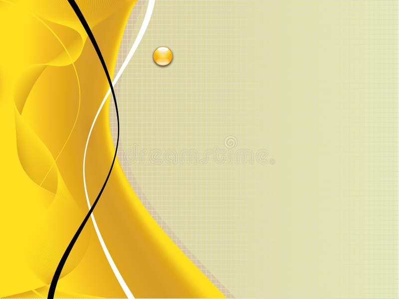 Yellow Abstract Business Card Template Stock Illustration ...