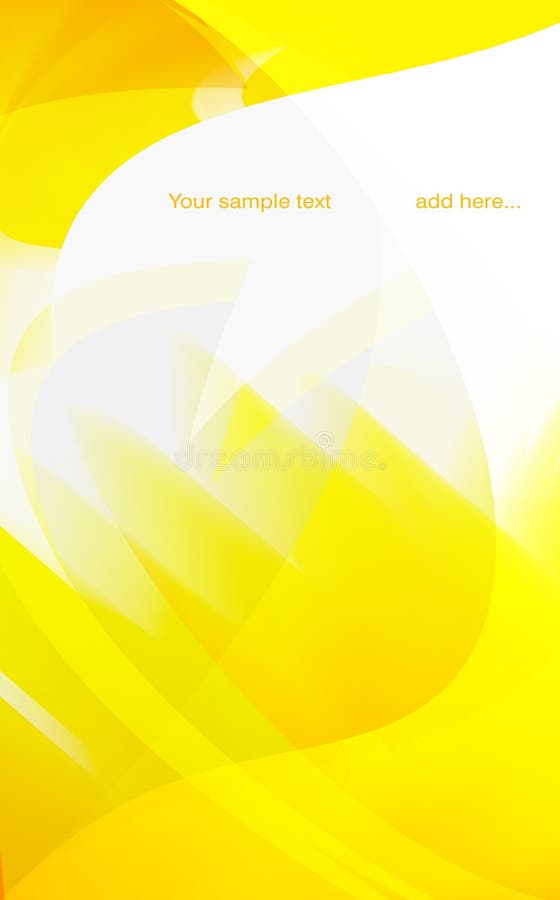 Yellow abstract card stock illustration. Illustration of shape - 16813508