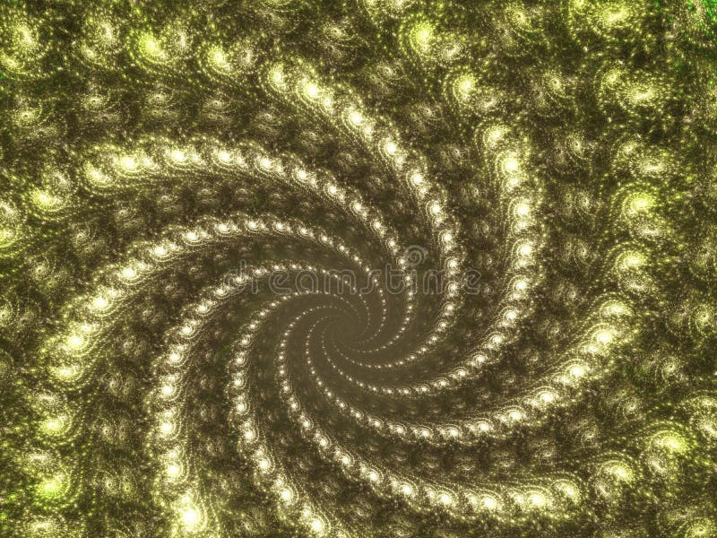 Yellow Abstract Fractal Background 3d Rendering Illustration Stock ...