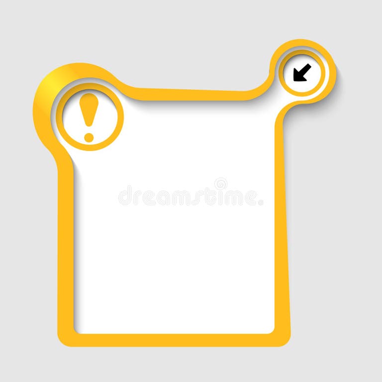 Yellow abstract frame stock vector. Illustration of frame - 34857297