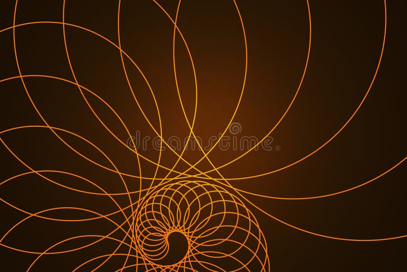 Yellow Abstract Geometry Line Art Stock Illustration - Illustration of ...