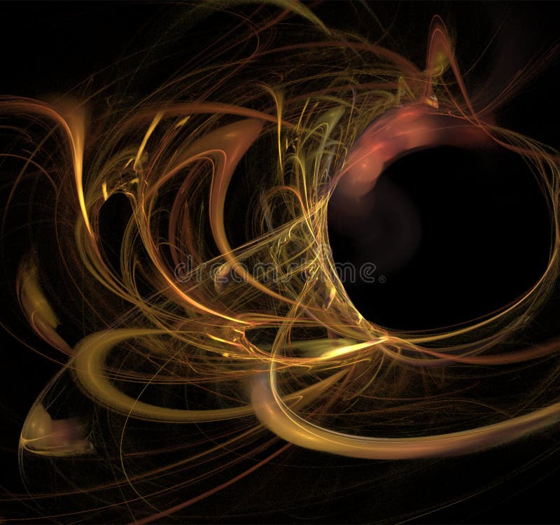 Yellow Abstract Linear Pattern on Black Background, Wallpaper Stock ...