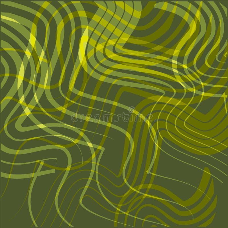 Yellow Abstract Lines and Curve Background Stock Vector - Illustration ...