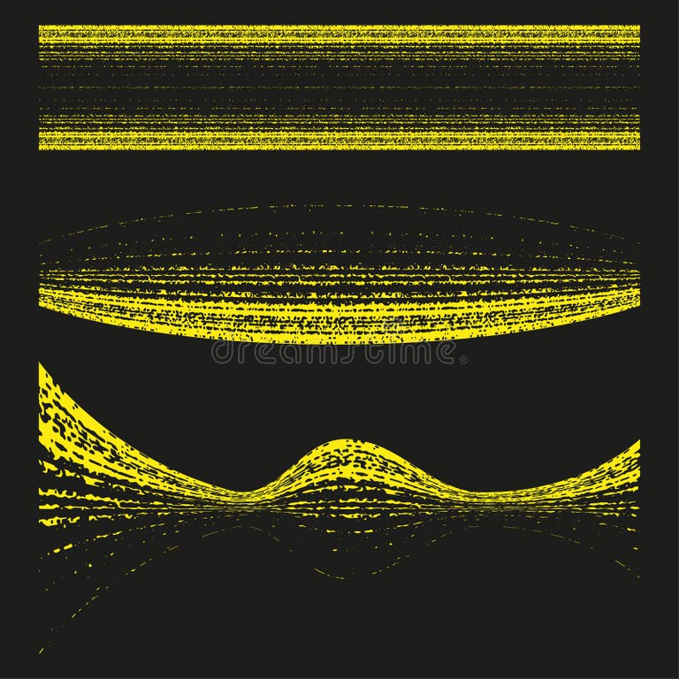 Yellow Abstract Lines. Dynamic Motion Pattern. Light Streak Effect ...
