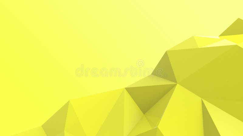 Yellow Abstract Modern Crystal Background. Polygon, Line, Triangle ...