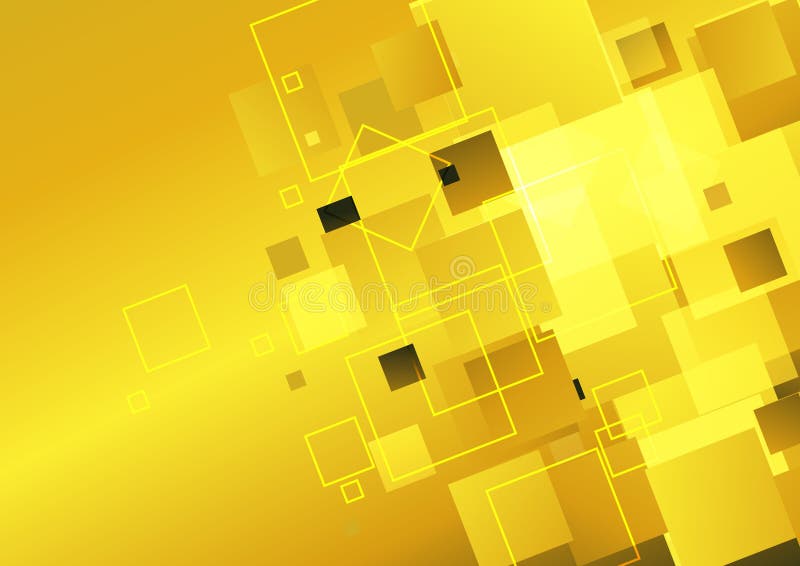 Yellow Abstract Modern Square Background Vector Art Stock Vector ...