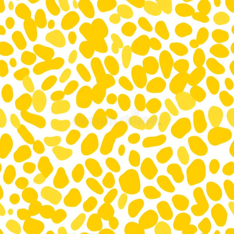 Bold Yellow Spots Pattern on Old White Background Stock Illustration ...