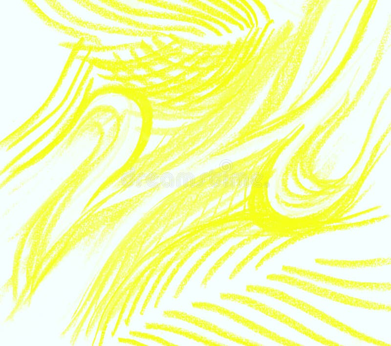 Yellow Abstract Pencil Texture on a White Background Stock Photo ...