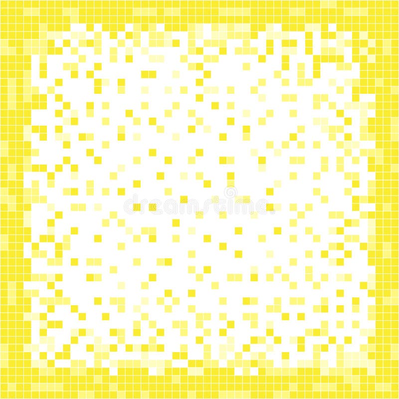 Yellow Abstract Pixel Background. Pixel Art Stock Illustration ...