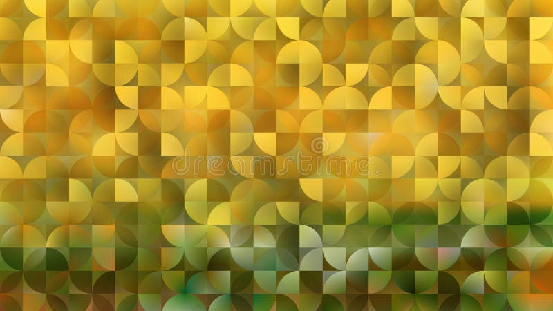 Yellow Abstract Quarter Circles Background Stock Vector - Illustration ...