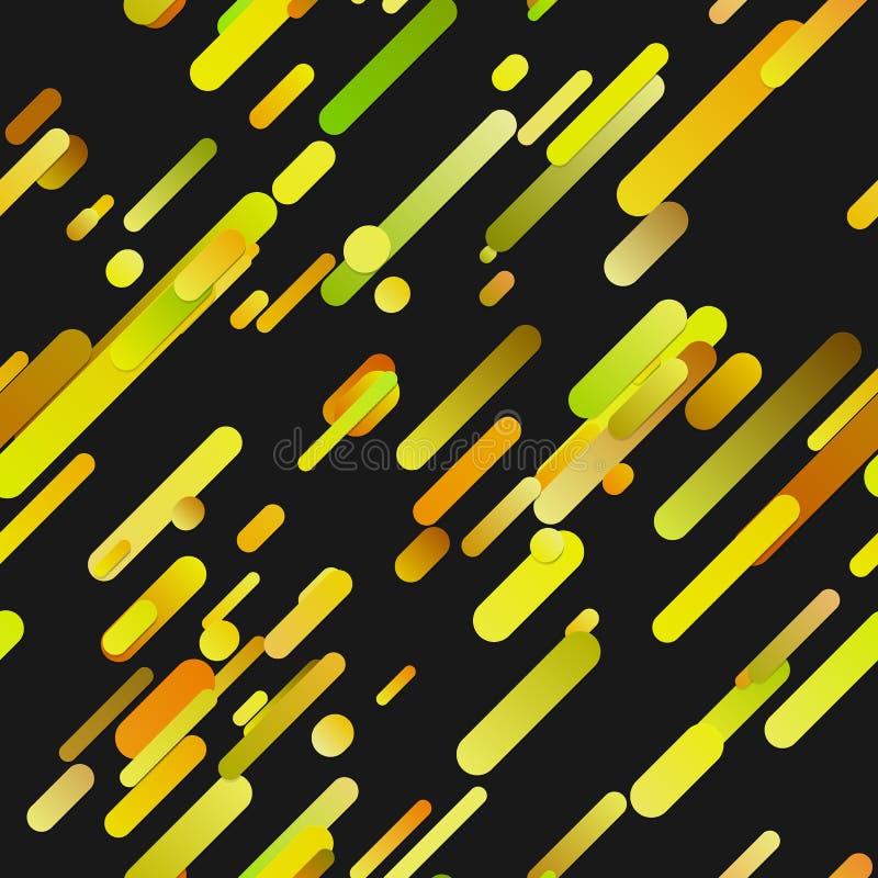 Yellow Abstract Seamless Trendy Gradient Diagonal Rounded Stripe ...