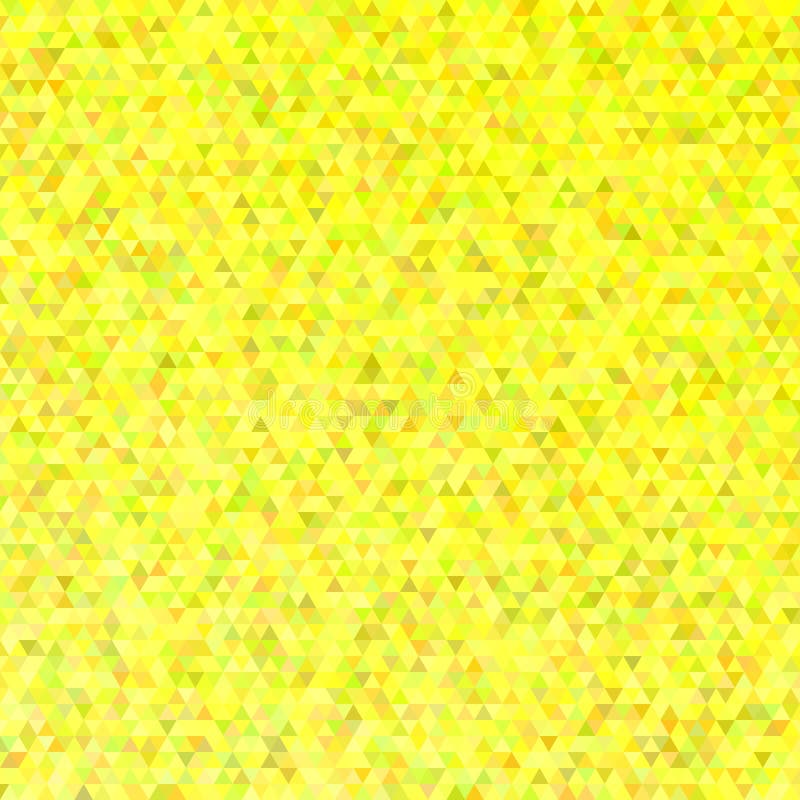 Yellow Abstract Triangle Background - Vector Graphic with Regular ...