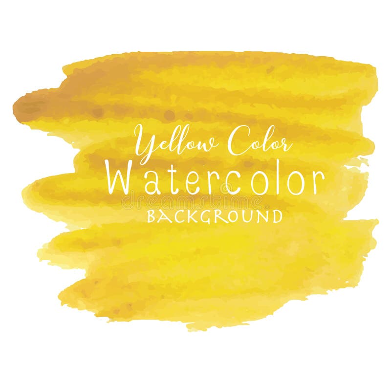 Yellow Abstract Watercolor Background, Watercolor Element for Card ...
