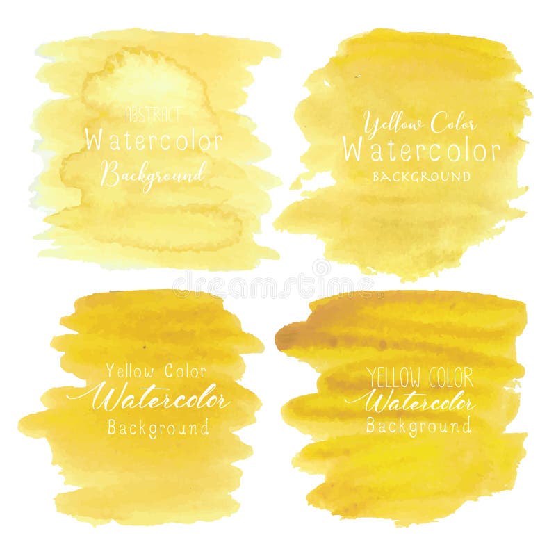 Yellow Abstract Watercolor Background, Watercolor Element for Card ...