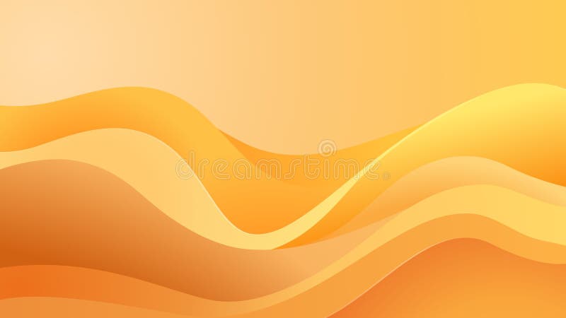 Yellow Abstract Wave Background Stock Vector - Illustration of : 276005109