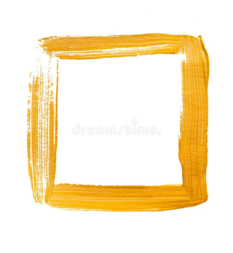 Yellow Acrylic Square Frame Stock Photo - Image of banner, color: 96659286