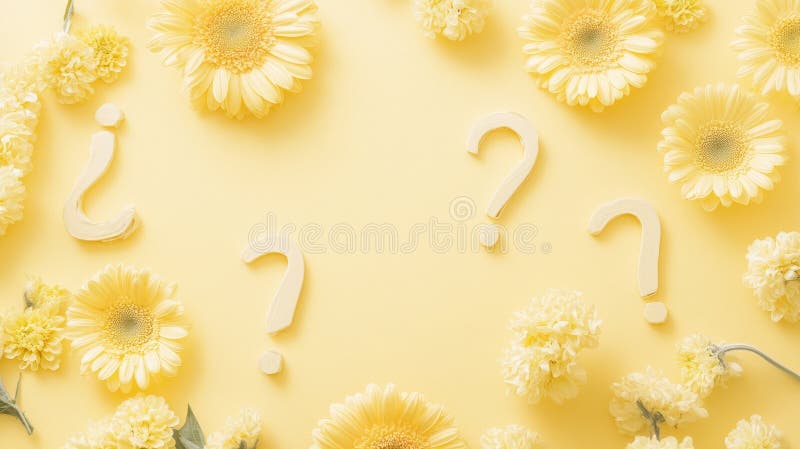 A Yellow Ad Banner Featuring a Quiz Game with Space for Text Stock ...