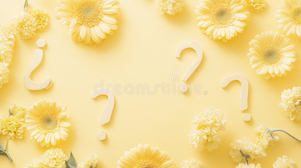 A Yellow Ad Banner Featuring a Quiz Game with Space for Text Stock ...