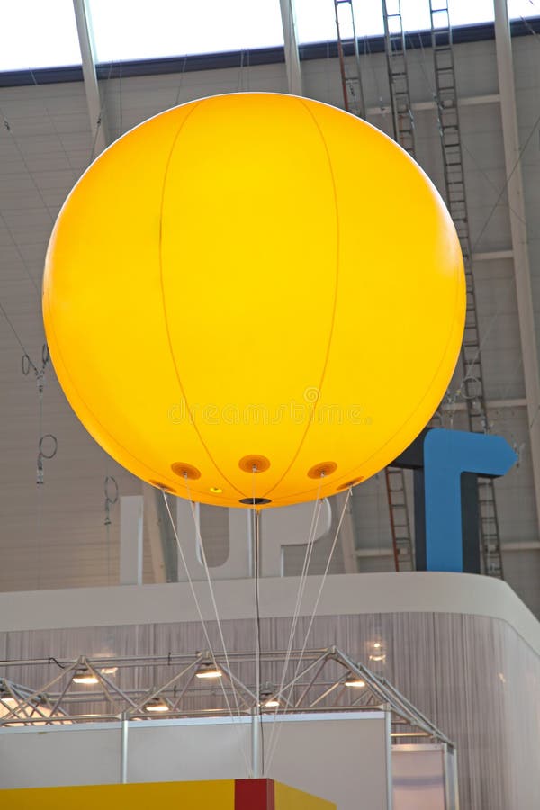 Yellow Advertising Balloon editorial photography. Image of event ...