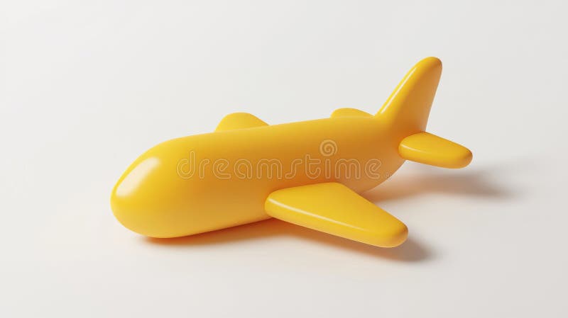 This Yellow Airplane Model is Designed As a Toy or Educational Tool ...