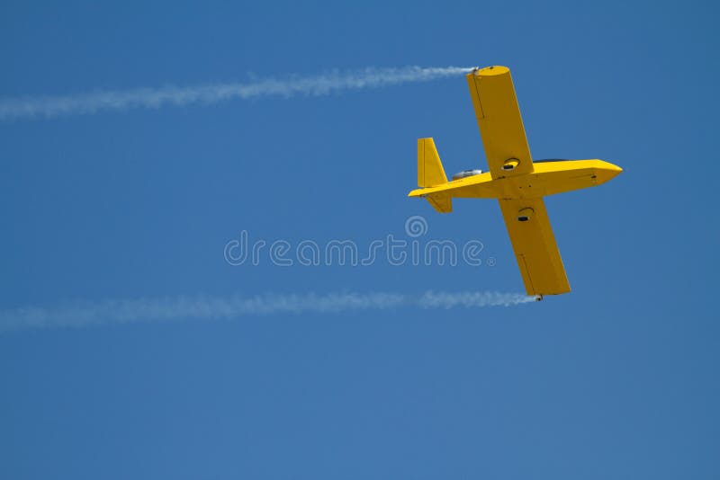 It is a Yellow Jet Going Very Fast Stock Photo - Image of breiting ...