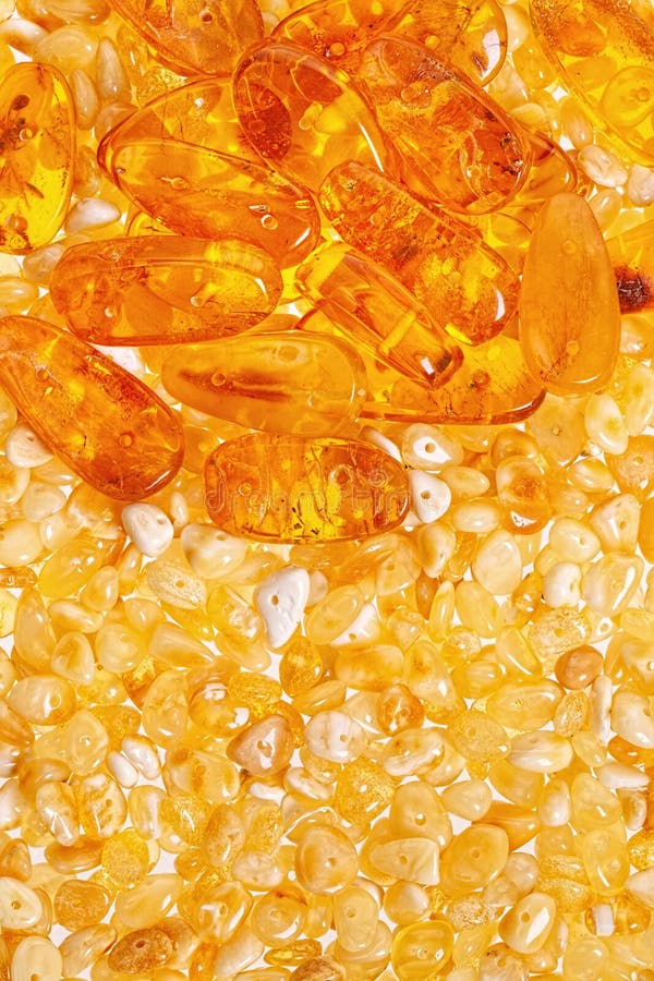 Yellow amber stones. stock image. Image of orange, geology - 88999067