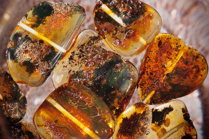 Rectangular Stones Yellow Amber Stock Image - Image of mineral ...