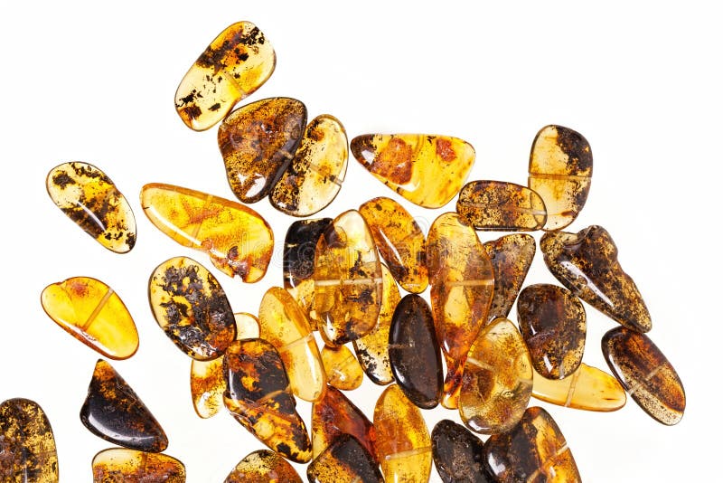 Yellow amber stones. stock photo. Image of beauty, bright - 83075870