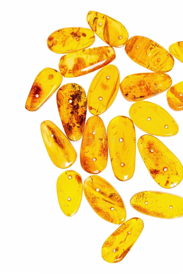 Yellow amber stones. stock photo. Image of background - 87091482