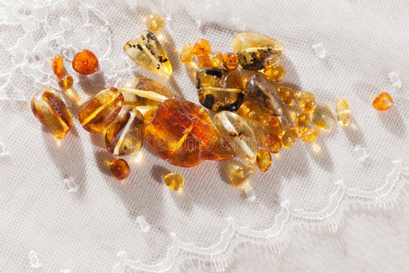 Yellow amber stones stock photo. Image of amber, decoration - 60014766