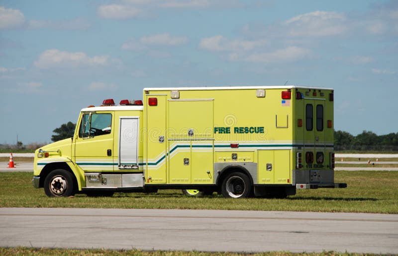 Yellow ambulance stock image. Image of ambulance, fire - 20751231