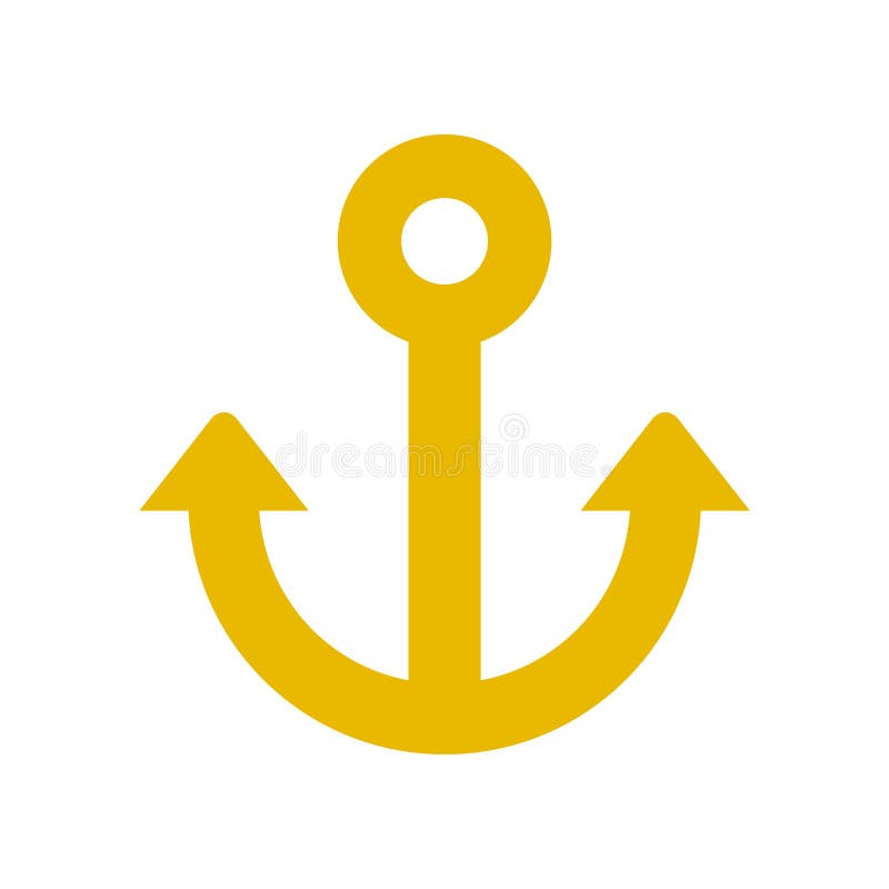 Anchor icon stock vector. Illustration of long, nautical - 86235951