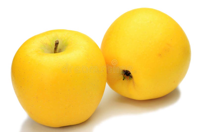 Yellow apple stock image. Image of white, diet, yellow - 22613601