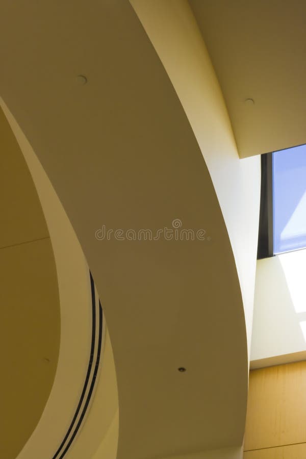Yellow Arc stock image. Image of curves, yellow, ceiling - 13428421