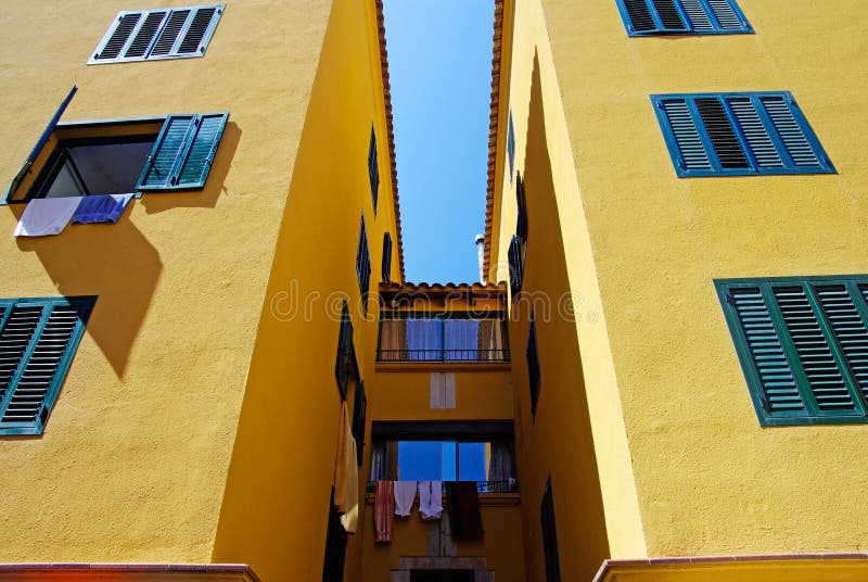 Yellow architecture detail stock photo. Image of colors - 13149480
