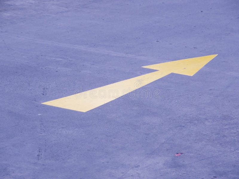 Yellow arrow sign stock photo. Image of communication - 30288454