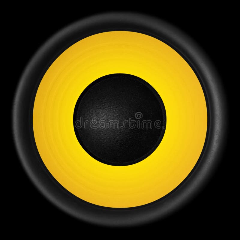Yellow Audio Speaker Icon Logo Vector Illustration. Stock Vector ...