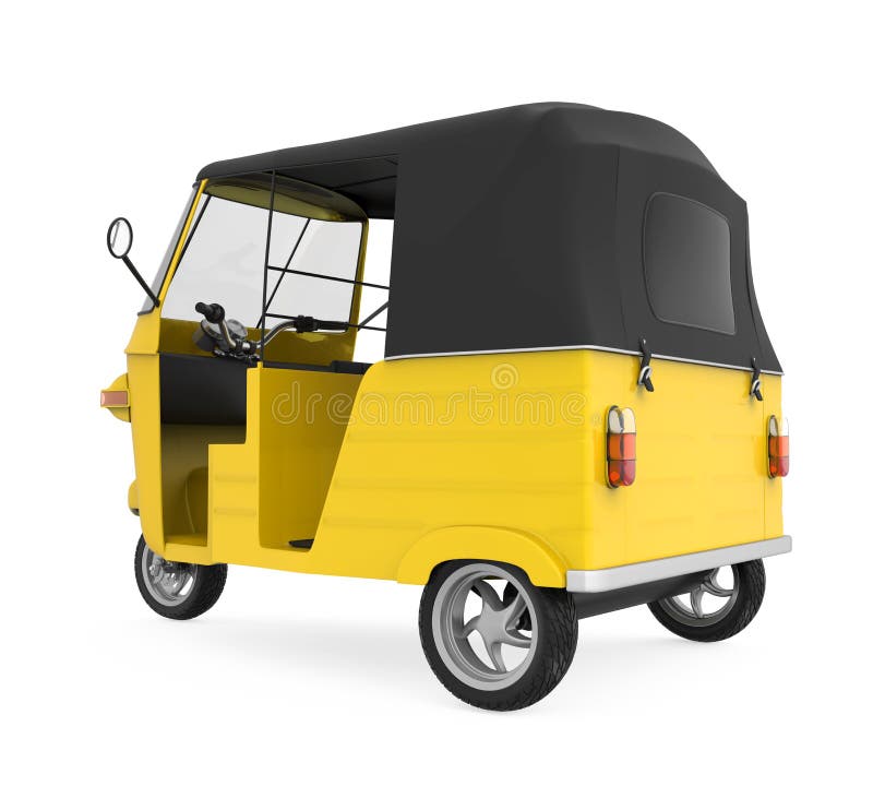 Indian Yellow Auto Rickshaw Stock Illustrations – 124 Indian Yellow ...