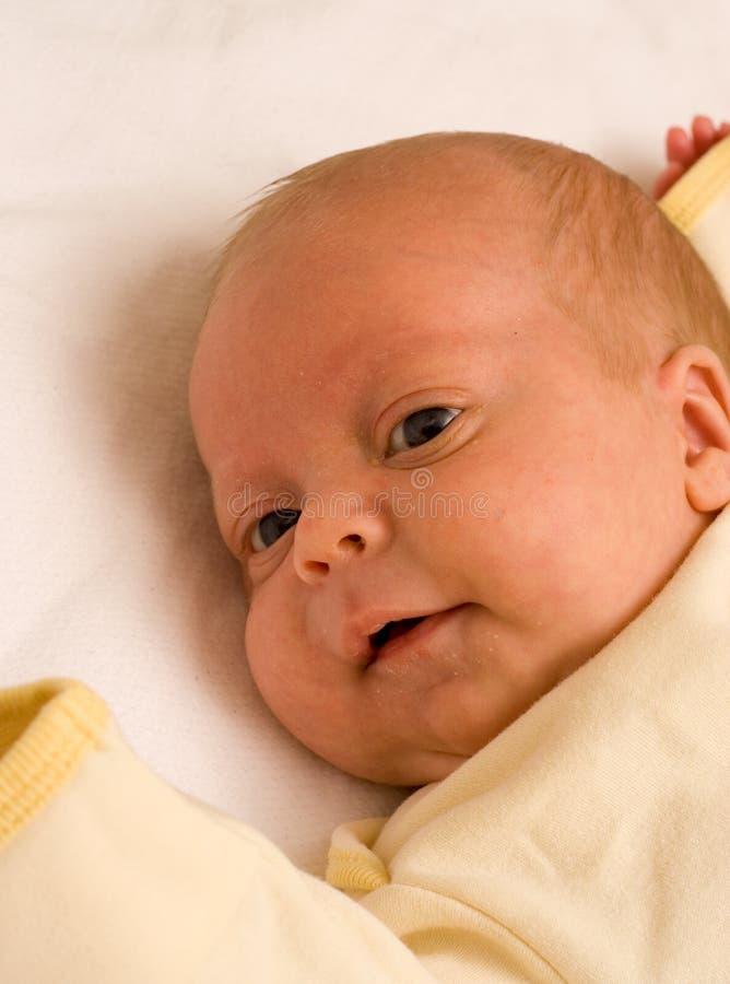 Yellow baby stock image. Image of sleep, open, dark, colors - 698545