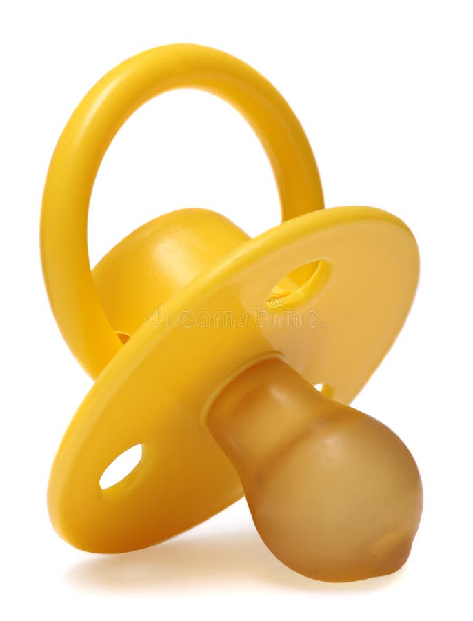 Two Baby S Dummy Red and Blue Stock Photo - Image of plastic, mouth ...