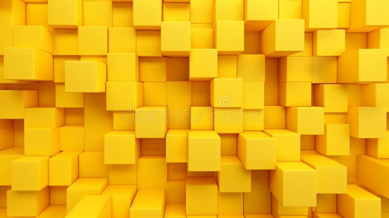 Yellow Backdrop with a Set of Colorful Geometric Building Blocks or ...