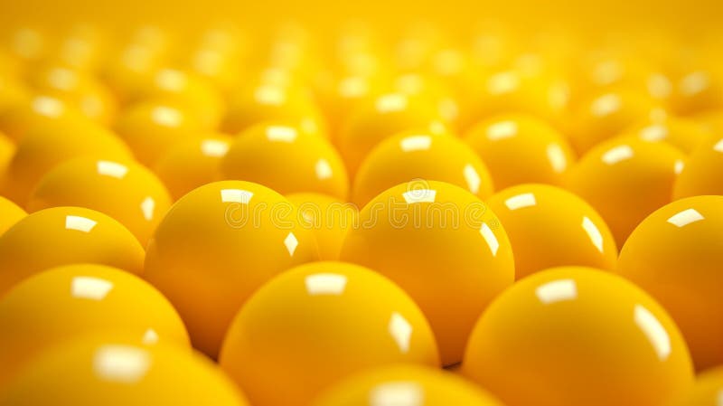 Yellow Background Abstract Balls Pattern Texture with Generative Ai ...