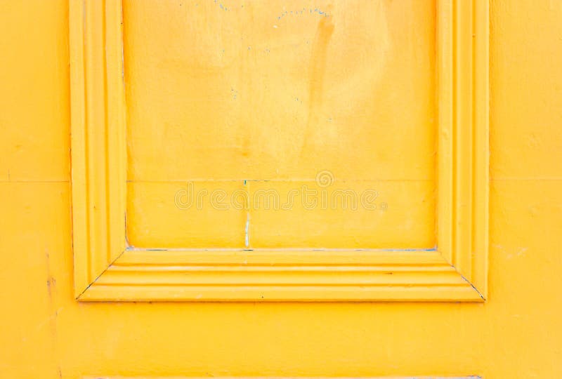 Yellow Background Bright Frame Door Stock Photo - Image of letter ...