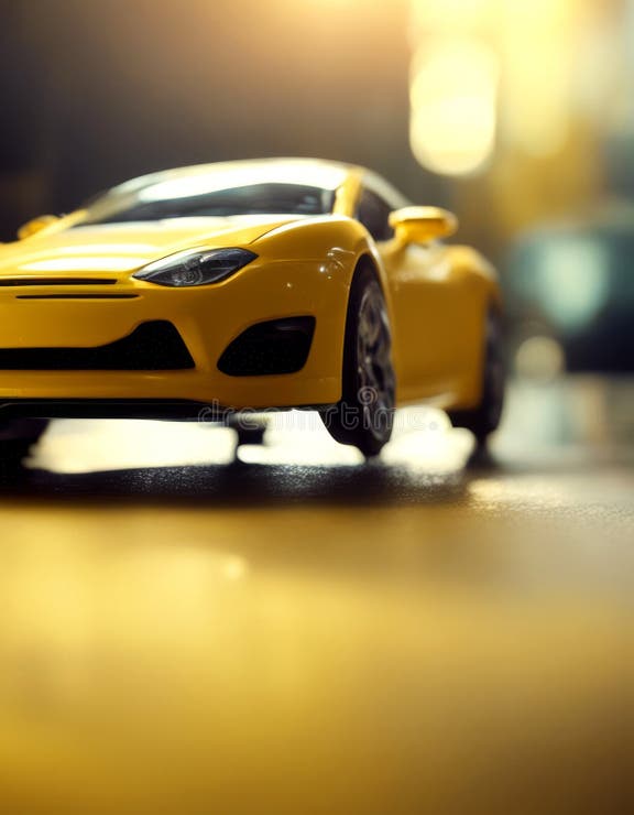 Yellow Background Car New Key Security Remote Technology Tool Accessory ...