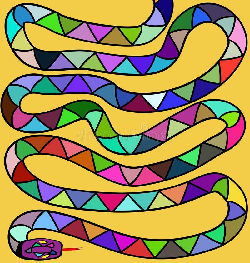 Snake Triangles Stock Illustrations – 264 Snake Triangles Stock ...