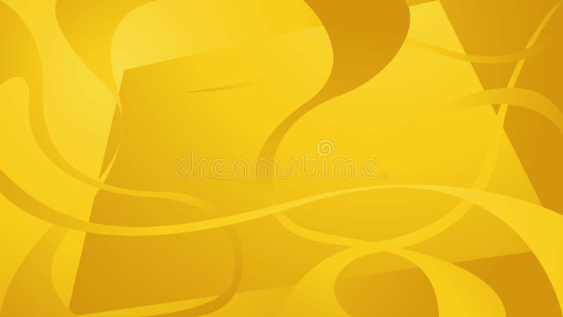 Yellow Background with a Combination of Lines and Shapes Stock Vector ...