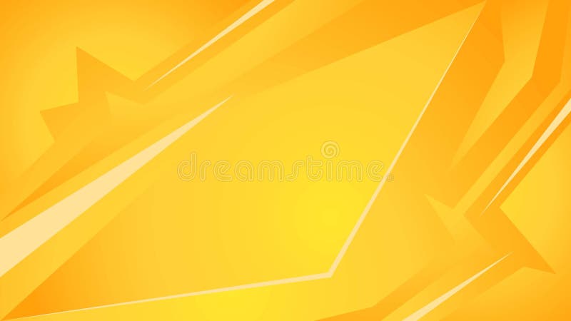 Yellow Background with a Combination of Lines and Shapes Stock Vector ...