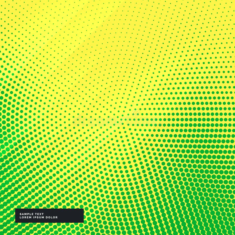 Green and Yellow Halftone Pattern Stock Vector - Illustration of ...