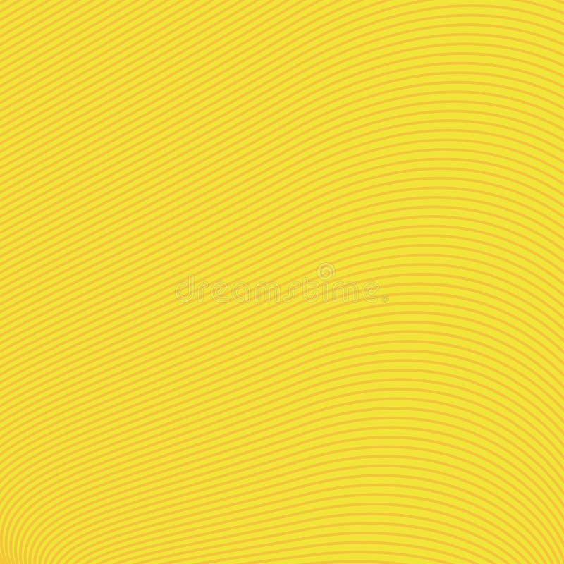Yellow Background of Lines and Waves Stock Vector - Illustration of ...